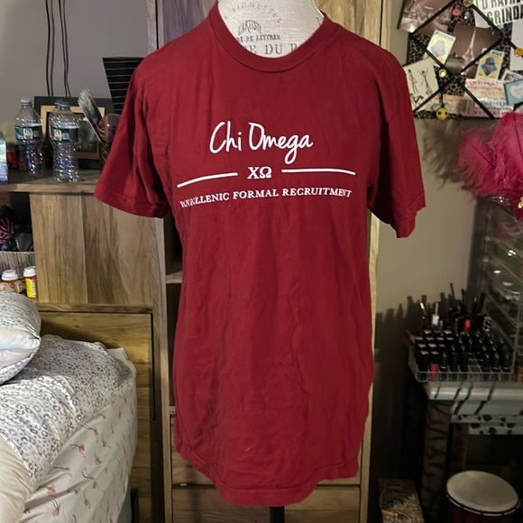 American Apparel | Tops | Chi Omega Recruitment Tshirt Medium | Poshmark